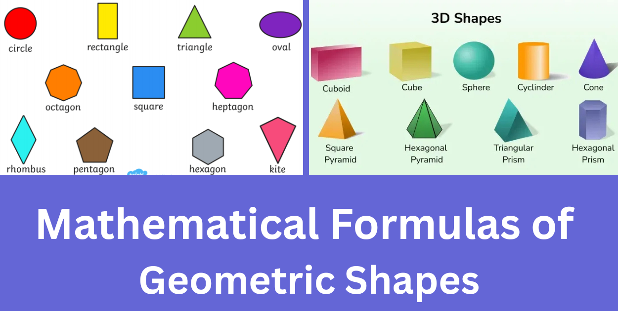 Formula for common geometric shapes for GK - vacancy99.com